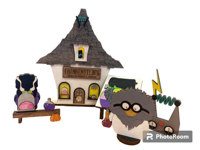 Spooky Village #4 - Frankenstein's Laboratory – Crafty AF LLC
