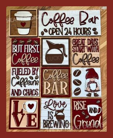 Coffee Tiles Crafty Af Llc