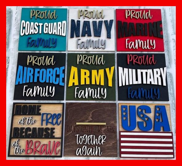 Military Tiles – Crafty AF LLC