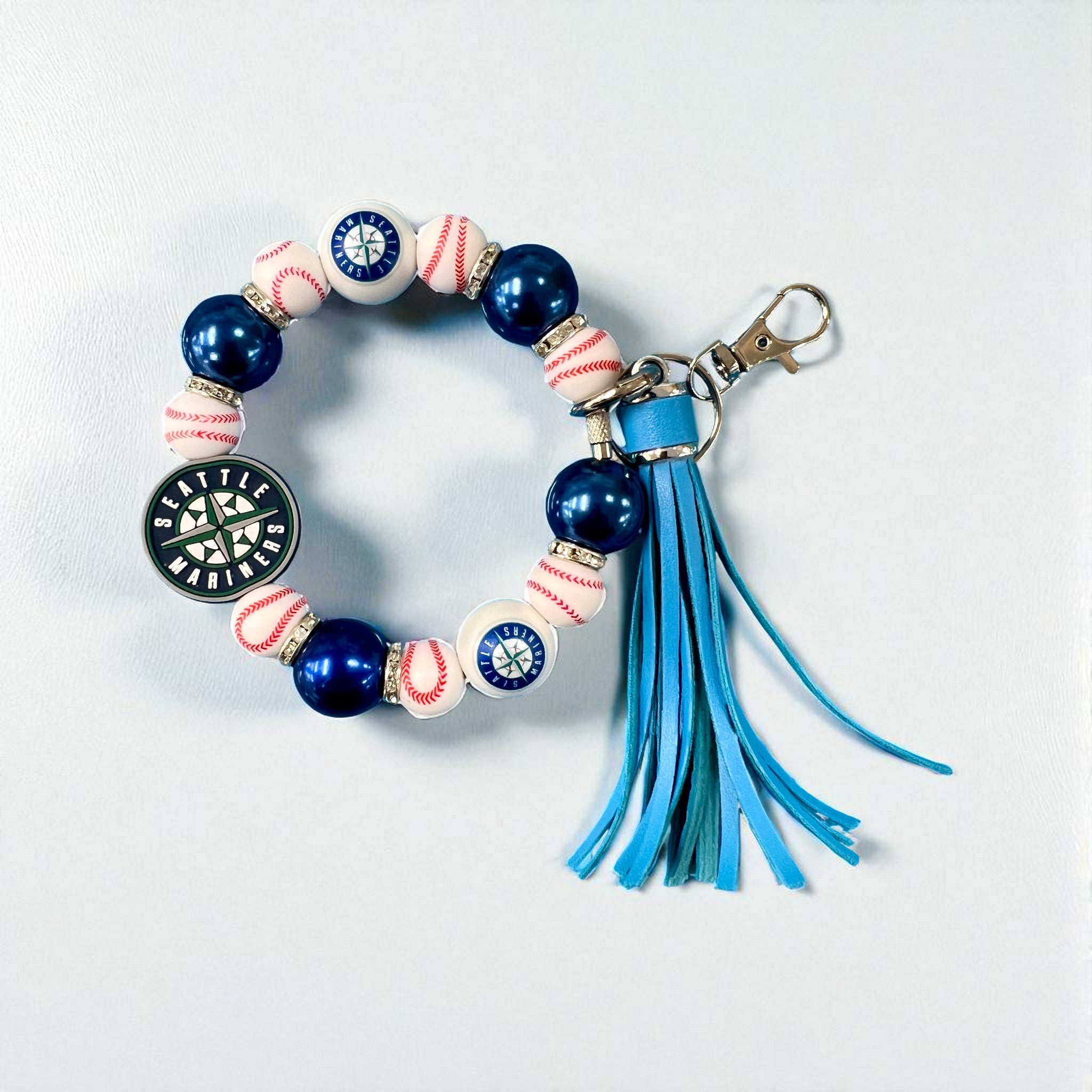Seattle Mariners Logo Keychain Wristlet - Fan Accessory – Crafty AF LLC