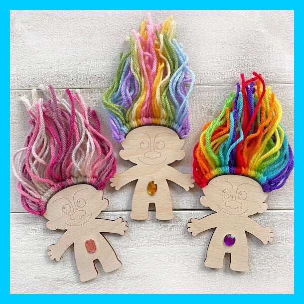 *Kid Friendly* Yarn and Paint Trolls – Crafty AF LLC